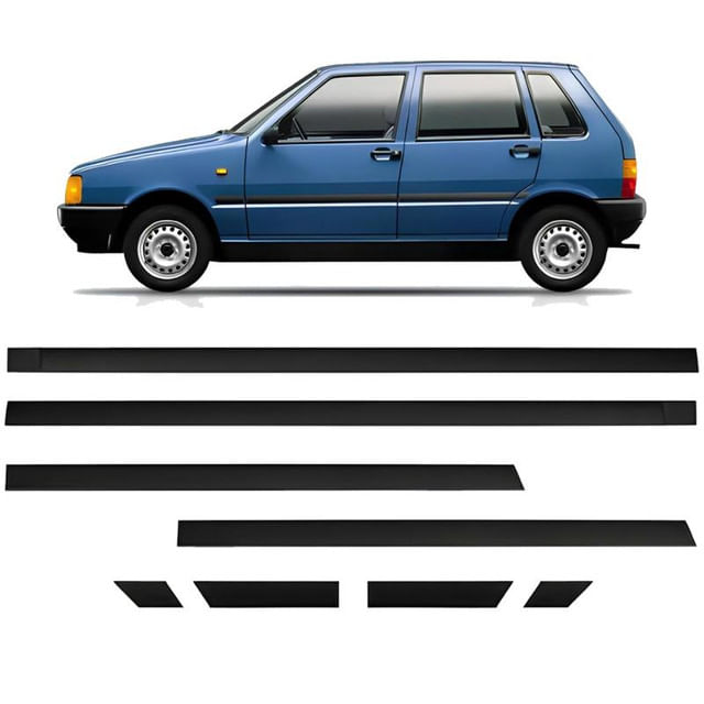 Friso Lateral Uno 1995 até 2004 4 Portas - Fino | Bite